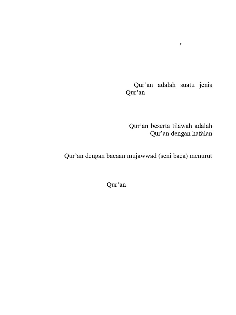 Pengertian Tawaqquf dalam Musabaqah | PDF