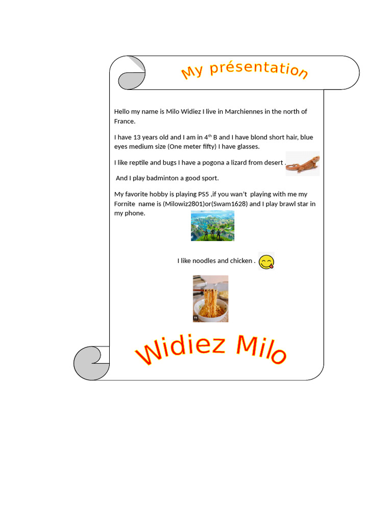 Milo Présentation | PDF