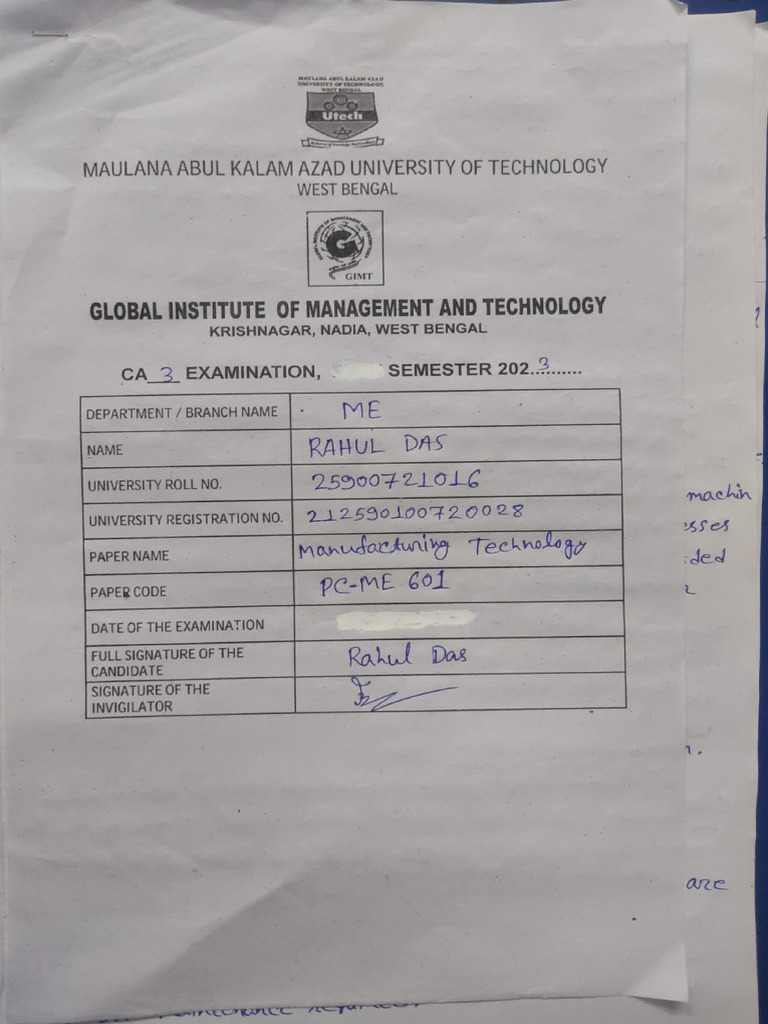 Rahul Das - CA3 | PDF