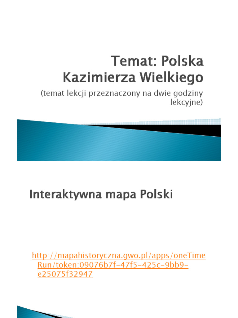 Polska Kazimierza Wielkiego - Prezentacja | PDF