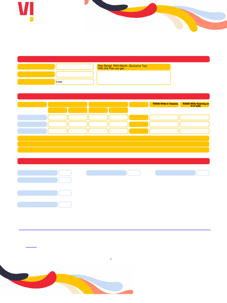 Your Vi Plan Details - 8059600098 | PDF | Service Industries ...