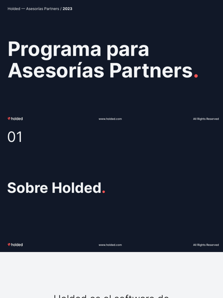 Programa para Asesorías Partners de Holded 2024 | PDF | Informática