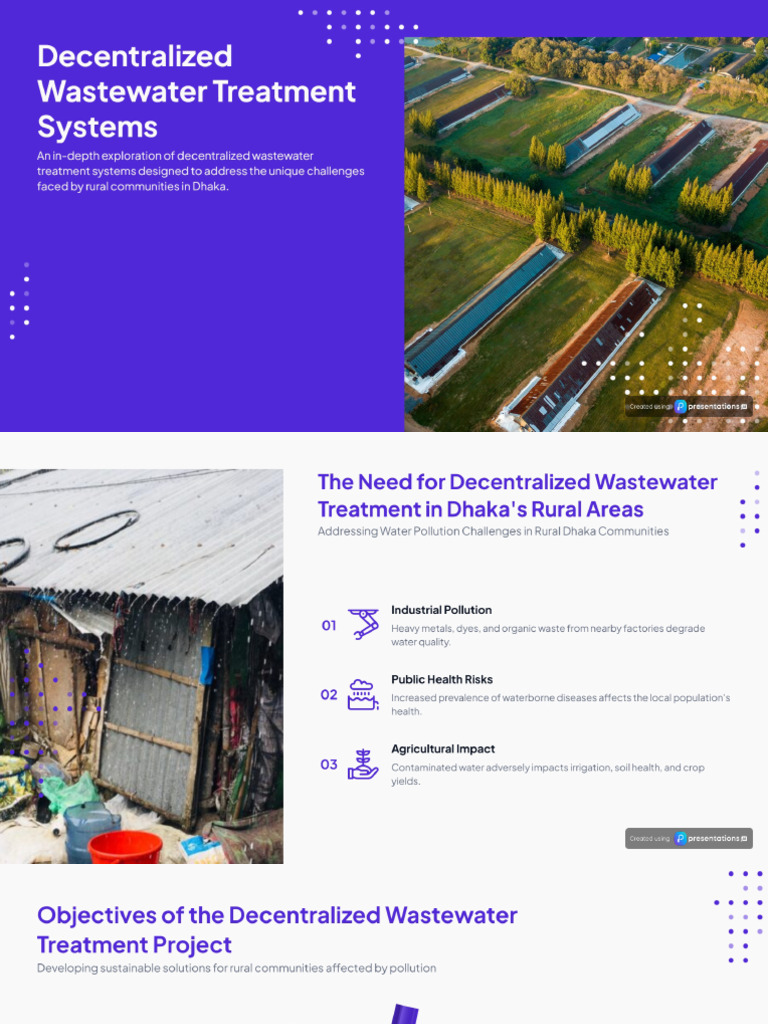 Decentralized Wastewater Treatment Systems For Rural Communities in ...
