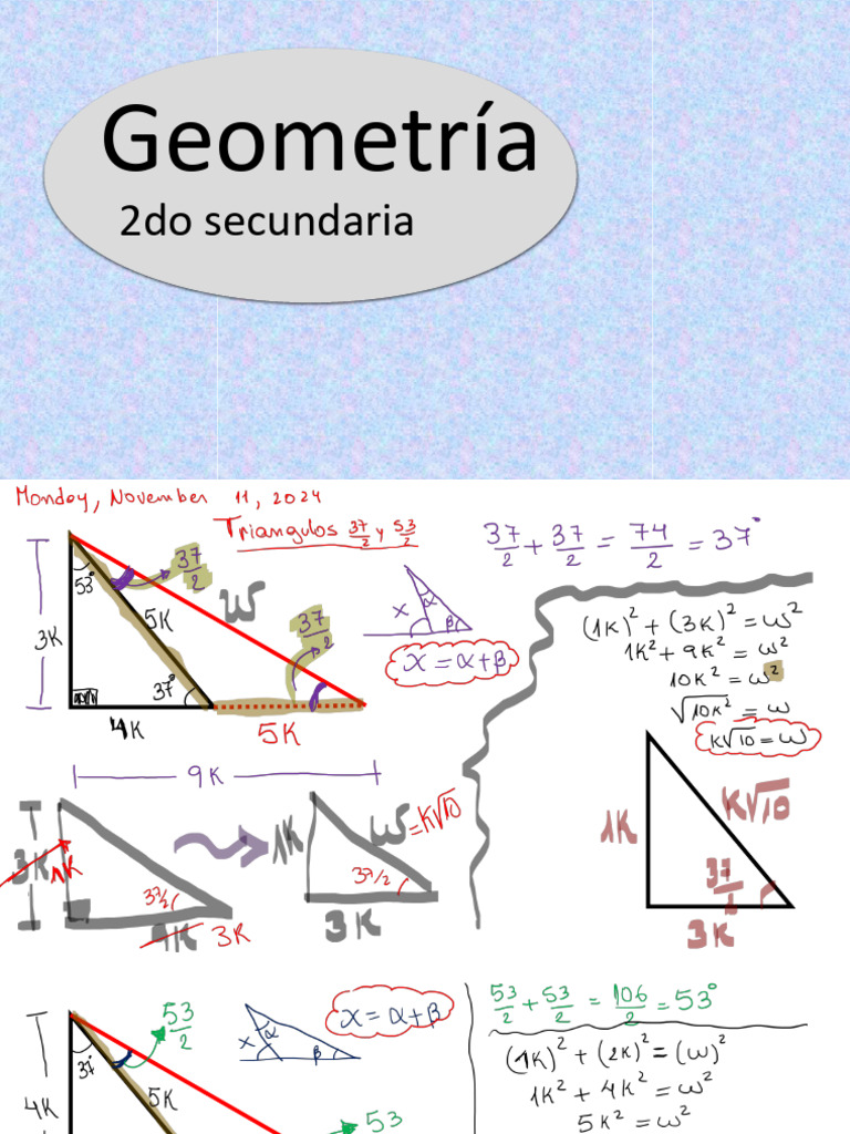 Geometría - 2do de Secundaria | PDF