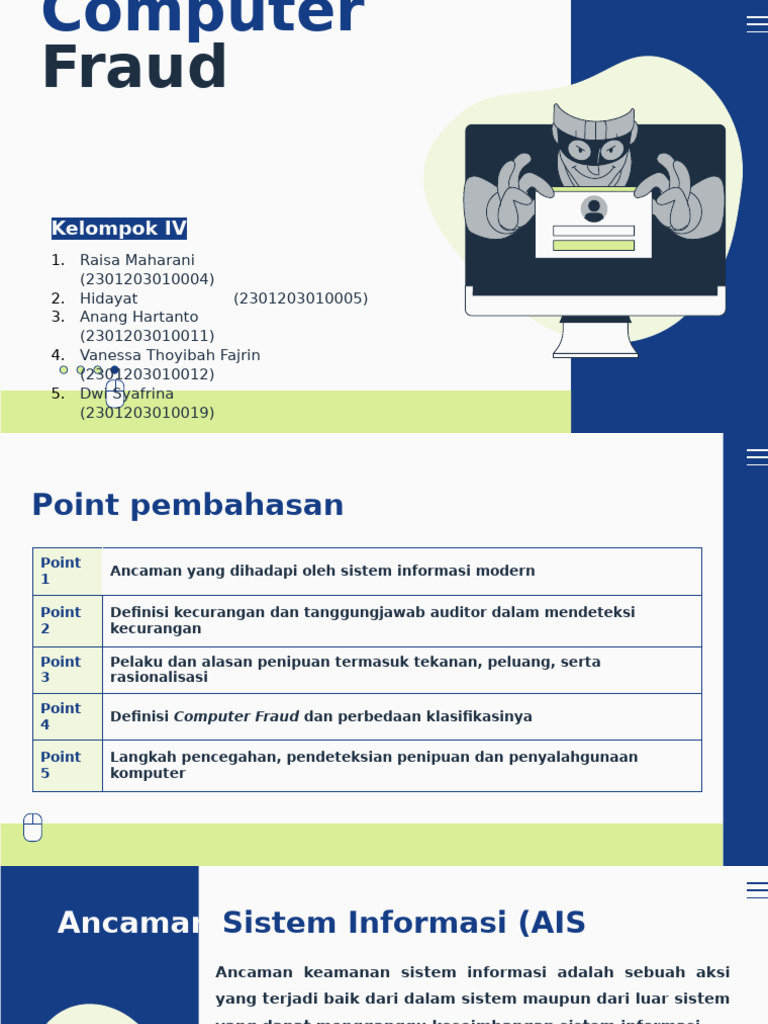 Computer Fraud Kelompok 4 Presentasi | PDF