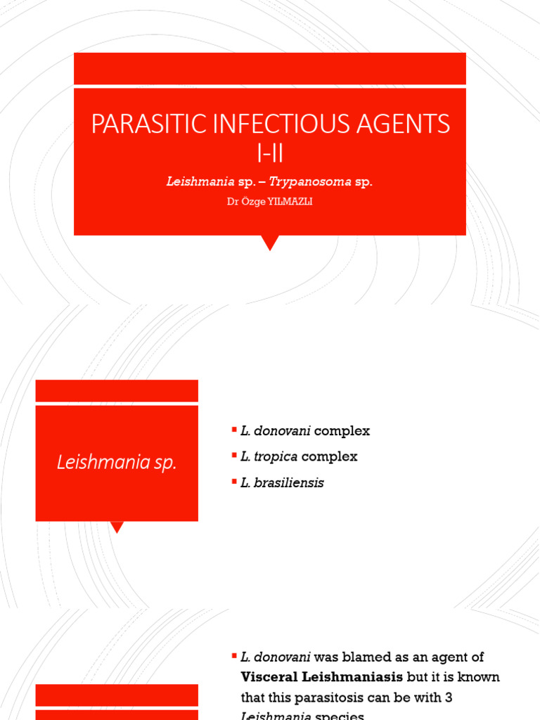 Parasitic Agents: Leishmania & Trypanosoma | PDF | Leishmania | Immunology