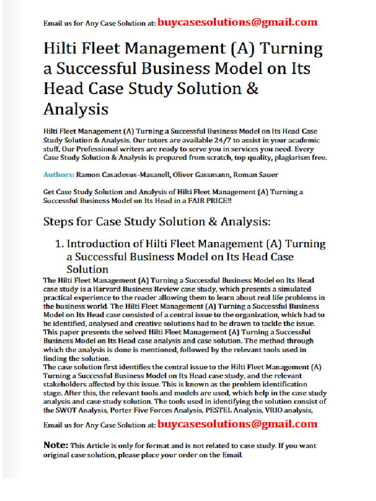 Hilti Case Study | PDF