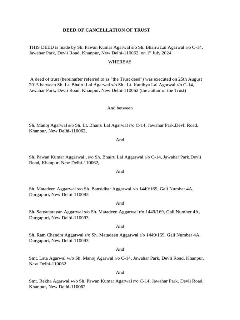 Deed of Trust Cancellation Document | PDF | Private Law | Personal Finance