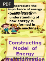 Grade 6 Energy Transformation Lesson | PDF