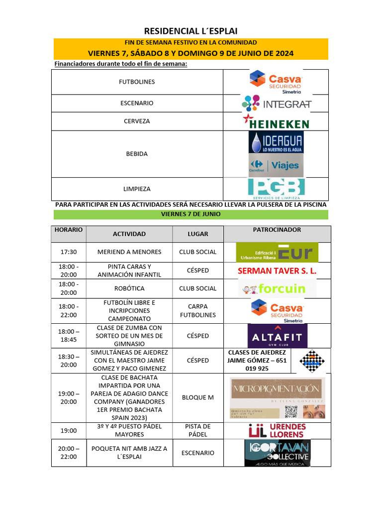 2024 Programa Fiestas | PDF