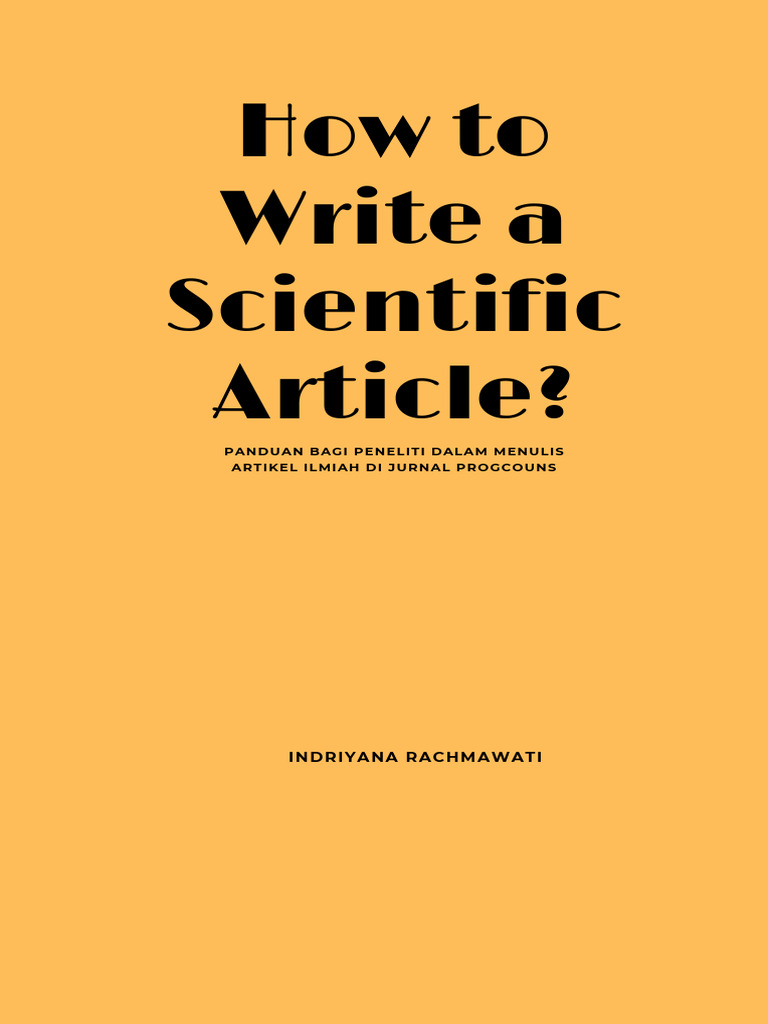 Panduan Menulis Artikel Ilmiah-Bu Indri PPG | PDF