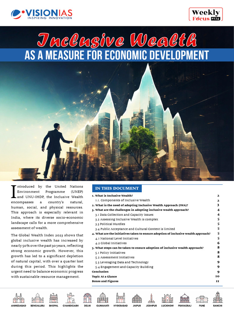 VisionIAS Weekly-Focus Inclusive Wealth - A Measure For Economic ...