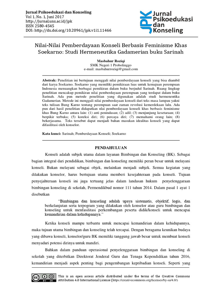 Nilai Nilai Pemberdayaan Konseli Berbasi | PDF