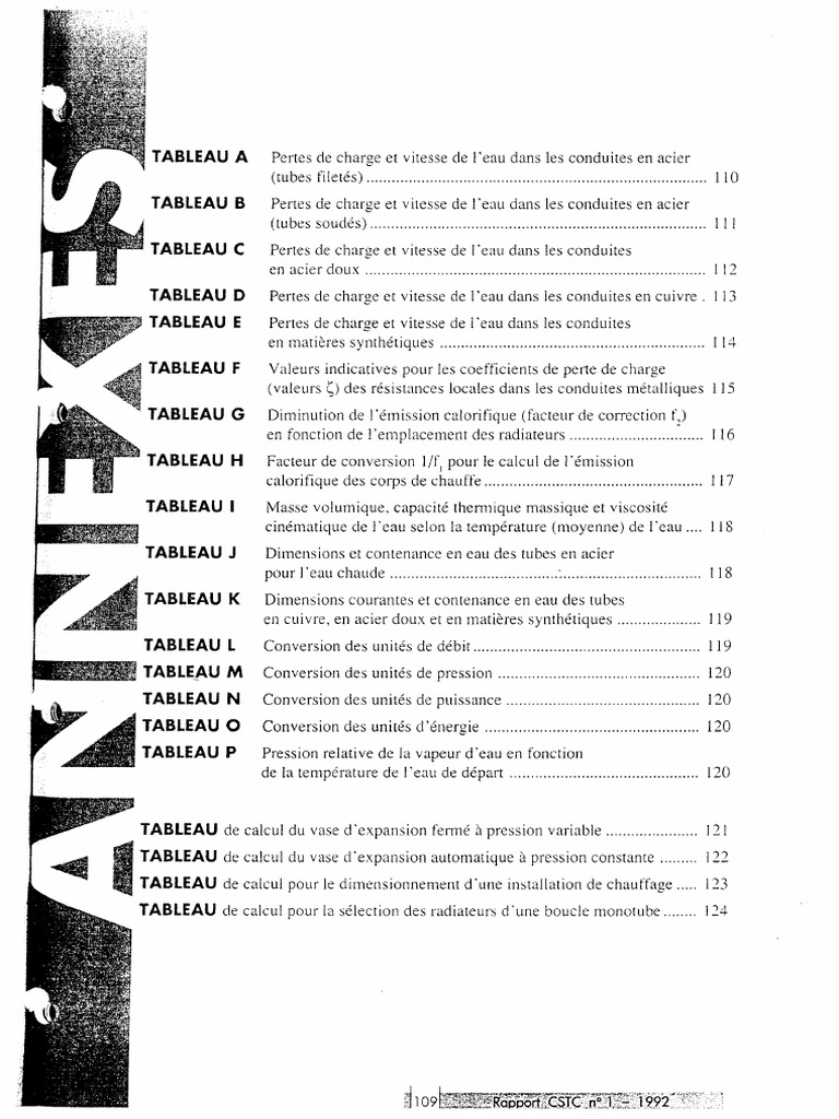01 Tableaux CSTC | PDF