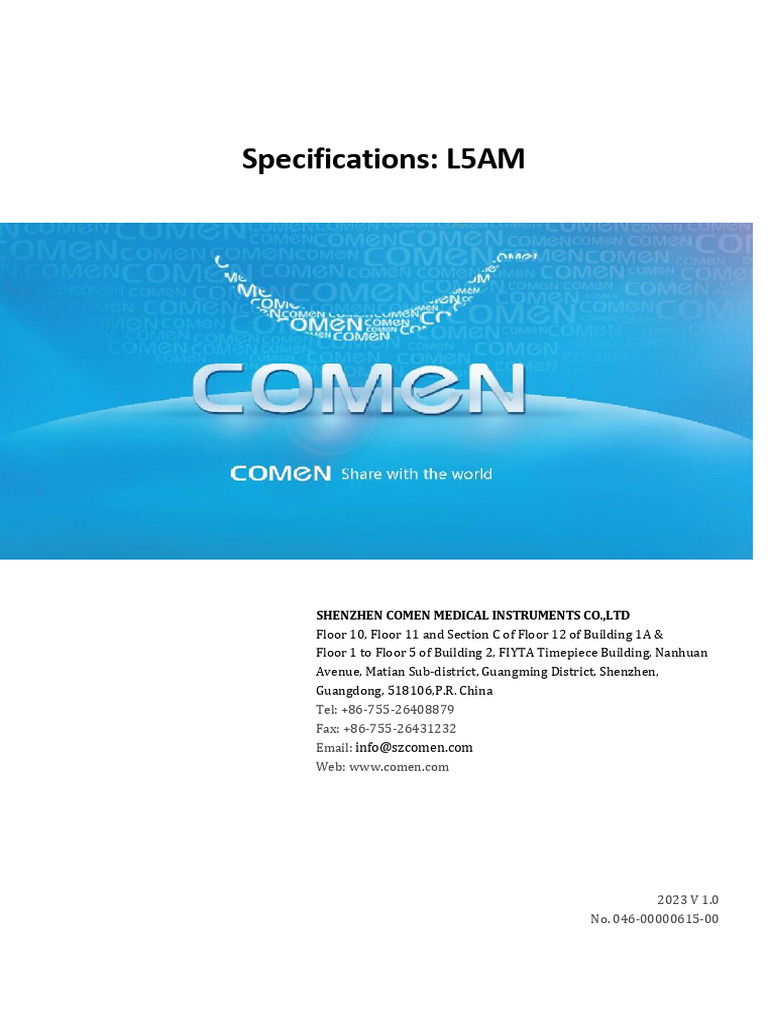 Mobile Surgical Light L5AM Specifications | PDF | Power Supply ...