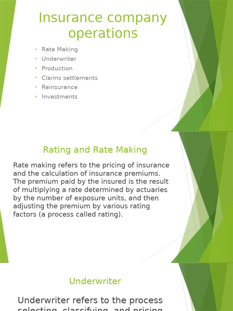 Insurance Company Operations | PDF