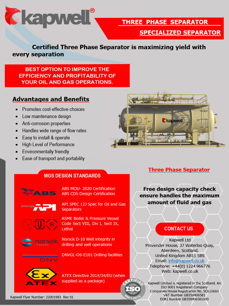 Three Phase Separator | PDF