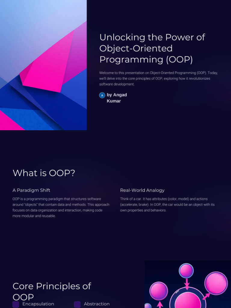Unlocking The Power Of Object Oriented Programming Oop Pdf 0063
