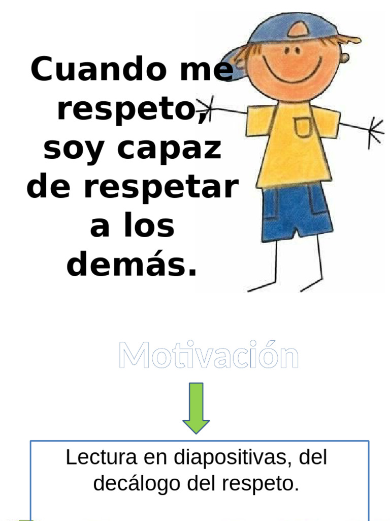 Decálogo del Respeto para Niños | PDF
