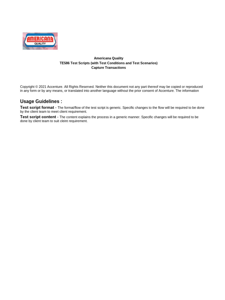 Americana FIN Expense Test Script V1 | PDF | Accounts Payable | Credit Card