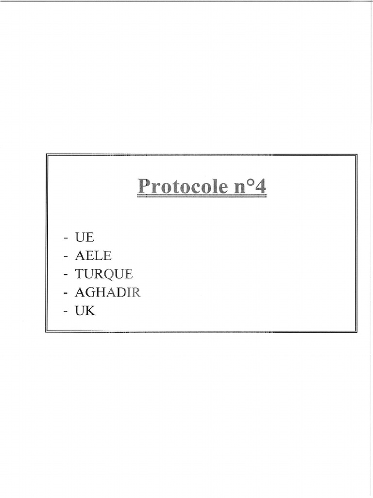 Protocole 4 | PDF