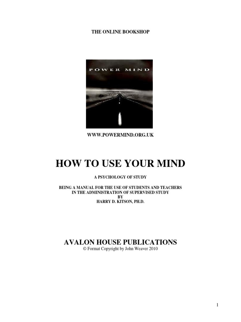 How To Use Your Mind | PDF | Brain | Neuron