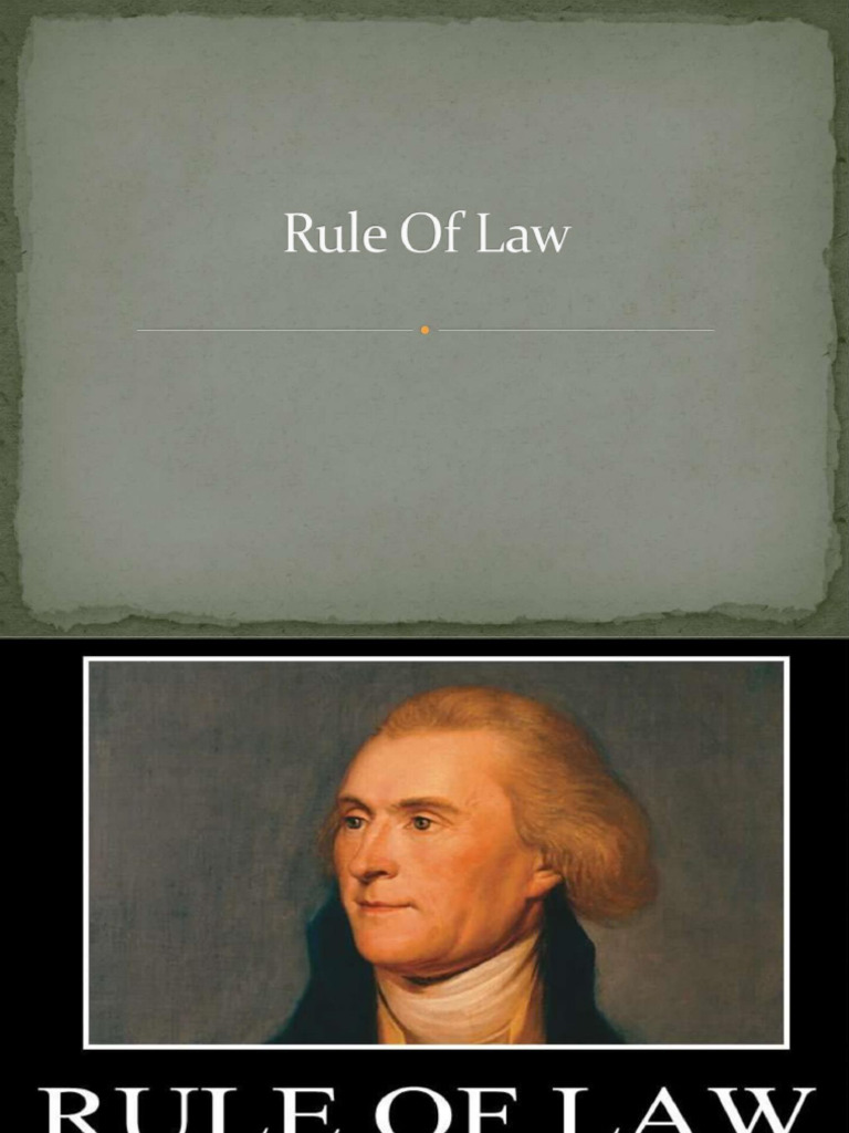 Rule of Law | PDF | Rule Of Law | Government