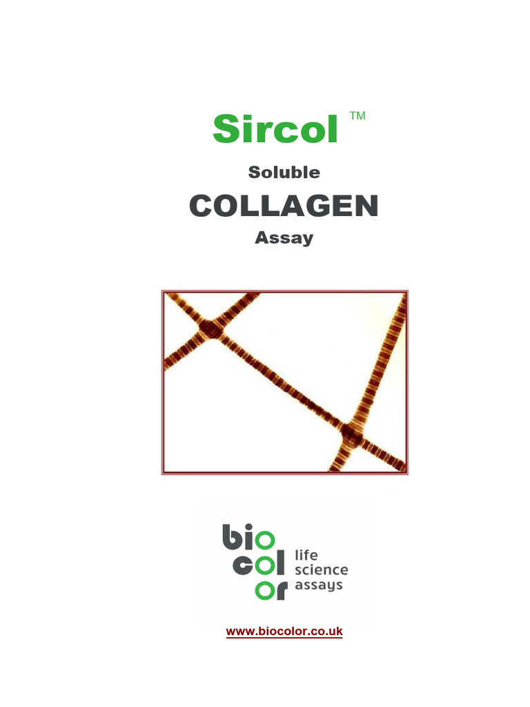 Sircol Soluble Collagen Assy - Manual | PDF | Collagen | Cell Culture