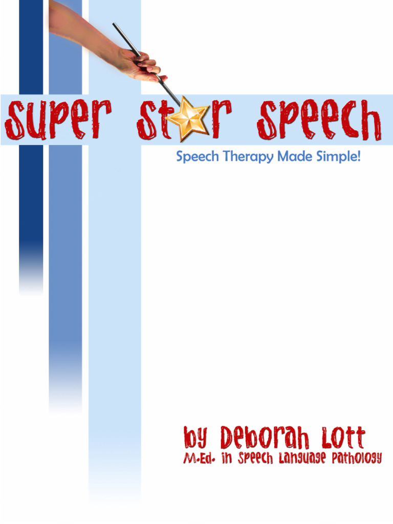 ST (Book) Super Star Speech, Speech Therapy Made Simple | PDF | Speech ...
