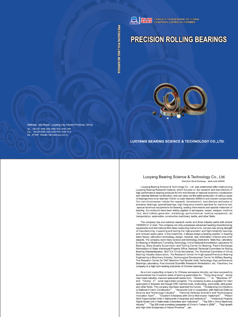 Precision Bearings | PDF
