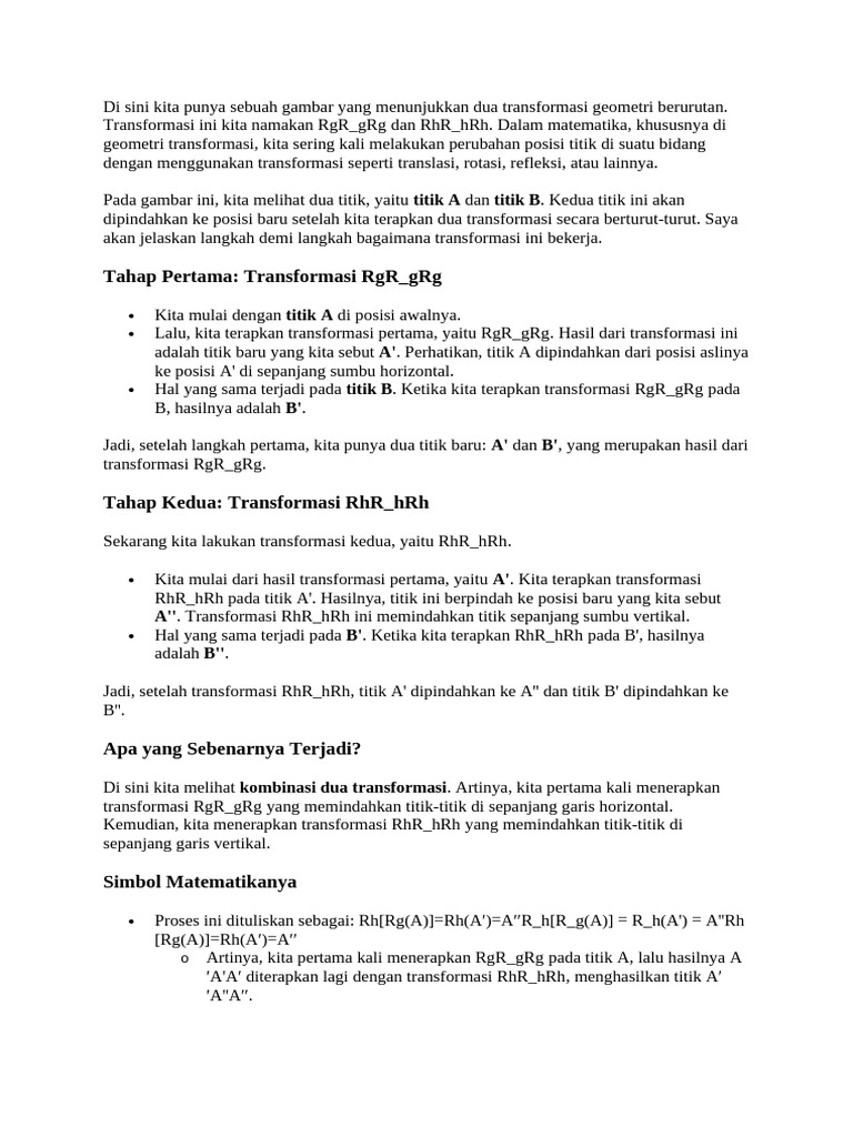 Penjelasan Presentasi Geotrans | PDF