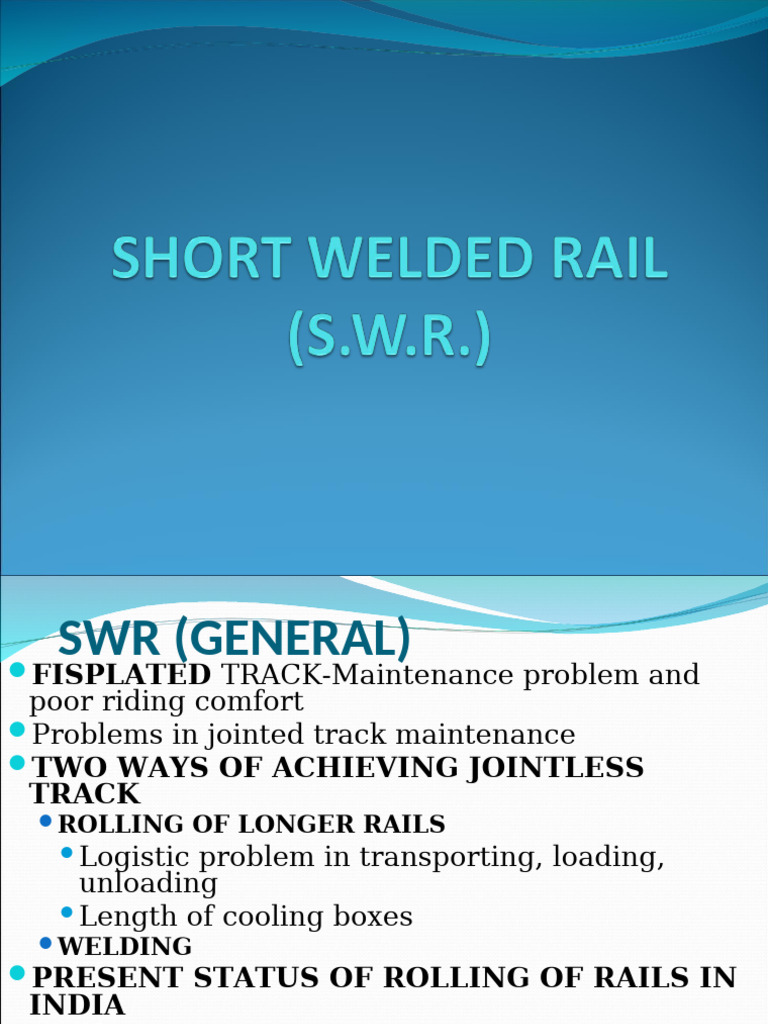 SWR-13 05 13 | PDF | Transport Infrastructure | Rail Infrastructure