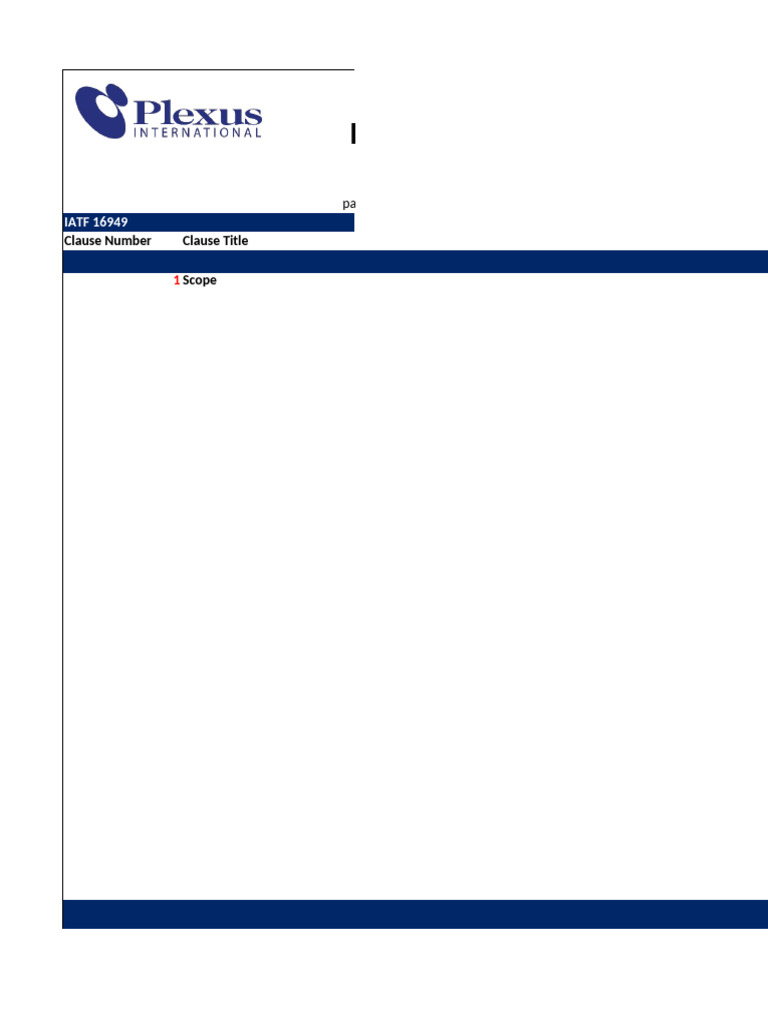 IATF 16949 CSR Audit Matrix Stellantis Italy S.p.A. | PDF | Audit ...