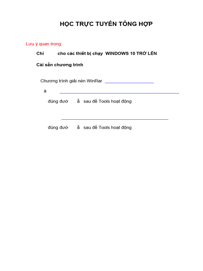 Hoc Truc Tuyen Tong Hop | PDF