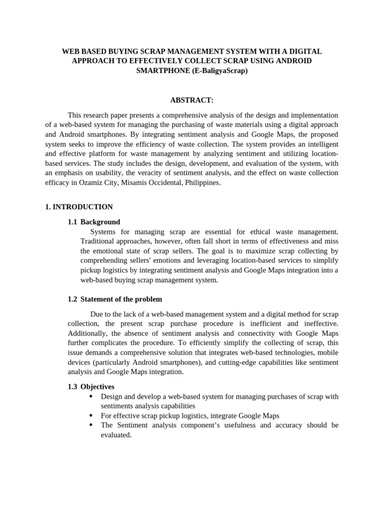 Web Based Buying Scrap Management System With A Digital Approach To ...