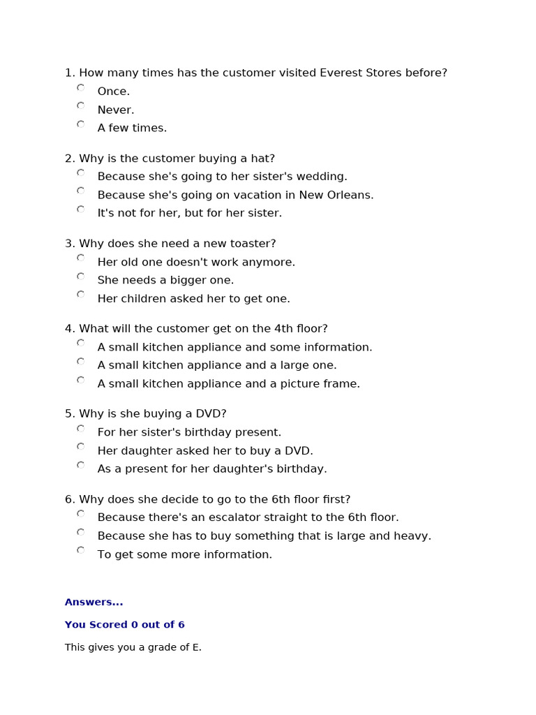 Department Store (Q) | PDF