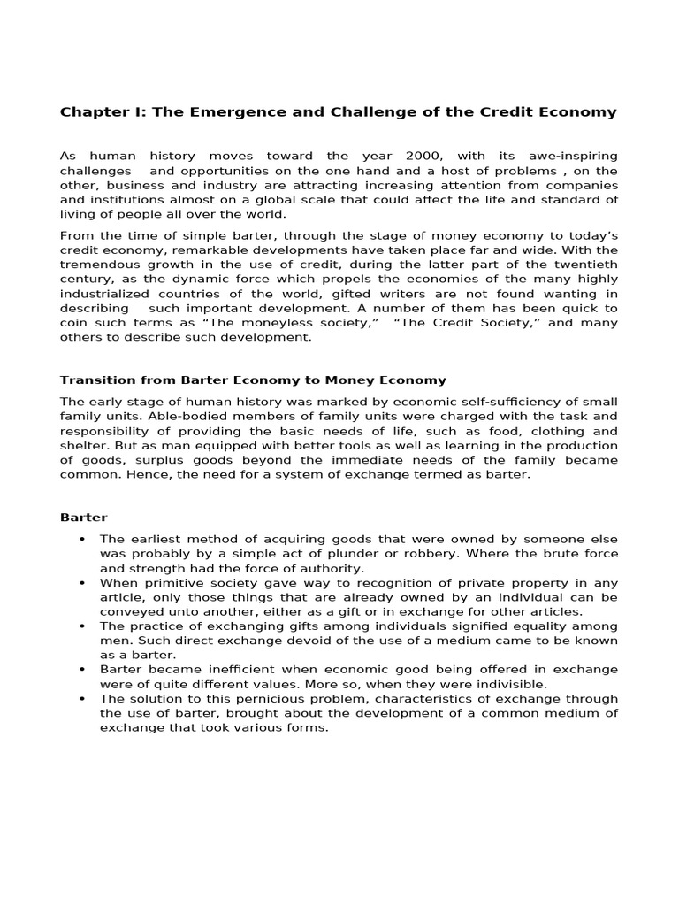 Understanding the Credit Economy | PDF | Cost Of Living | Credit