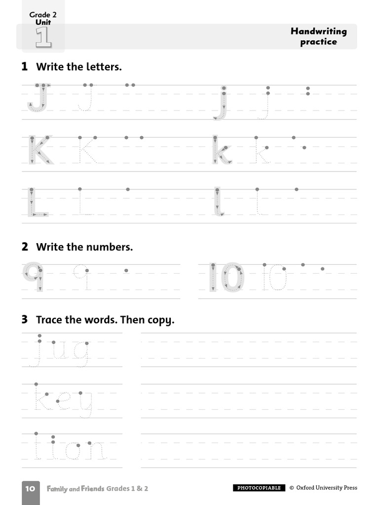 Grade 2 Handwriting and Values Practice | PDF