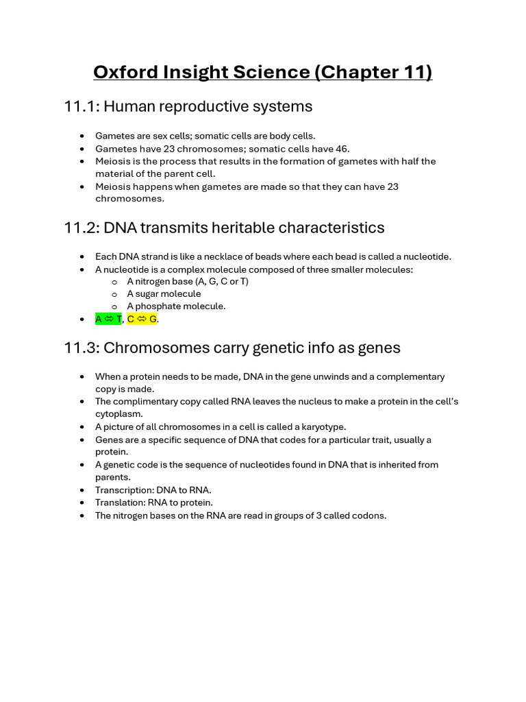 Oxford Insight Science (YR 10 BIOLOGY) | PDF | Dominance (Genetics) | Dna