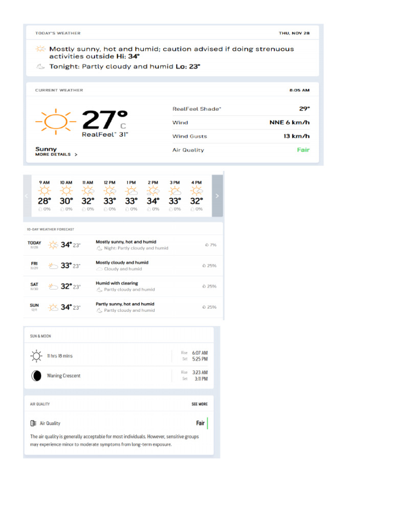 Facts Sheet Weather | PDF