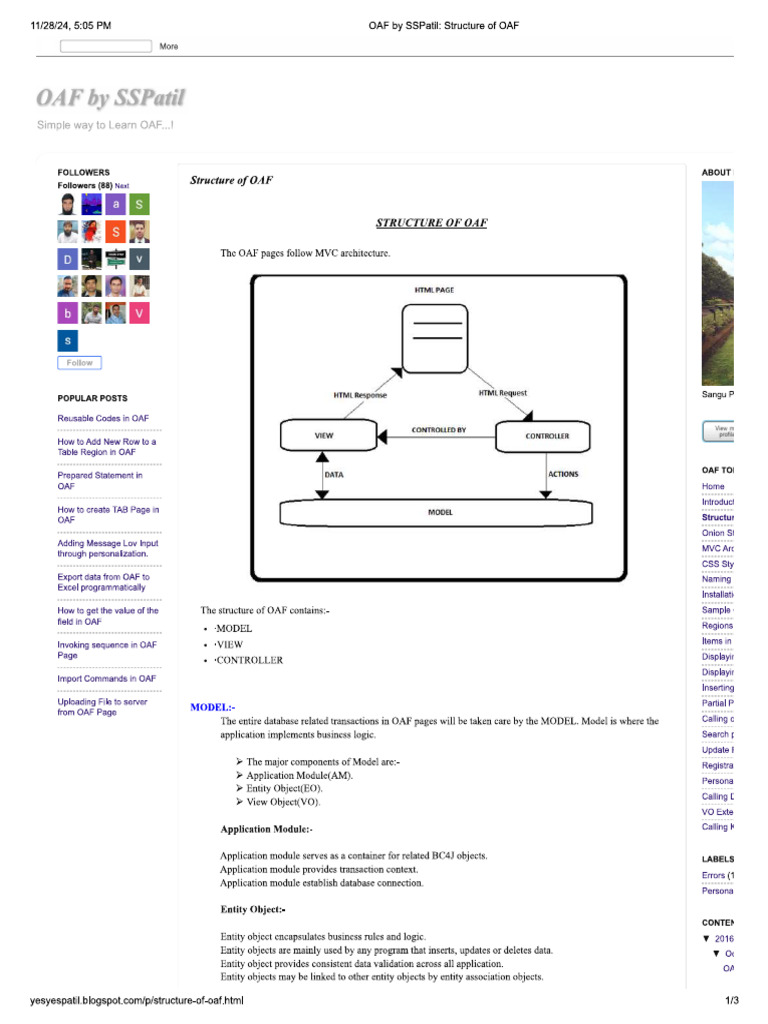 Structure of OAF | PDF