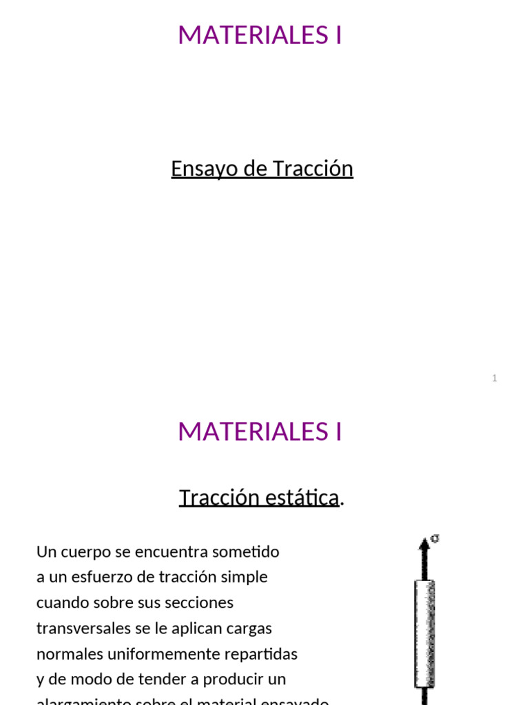 2 Traccion Estatica | PDF | Deformación (ingeniería) | Mecánica de Medios Continuos