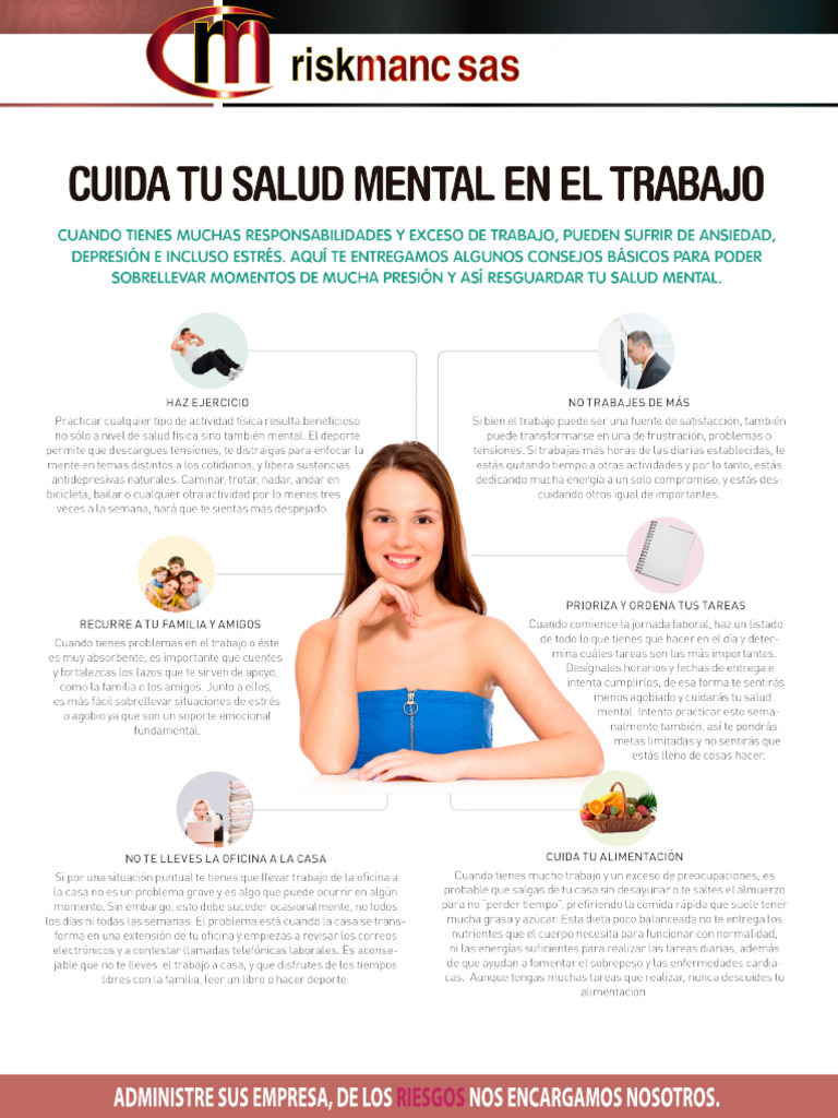 Afiche Riskmanc Cuida Tu Salud Mental | PDF