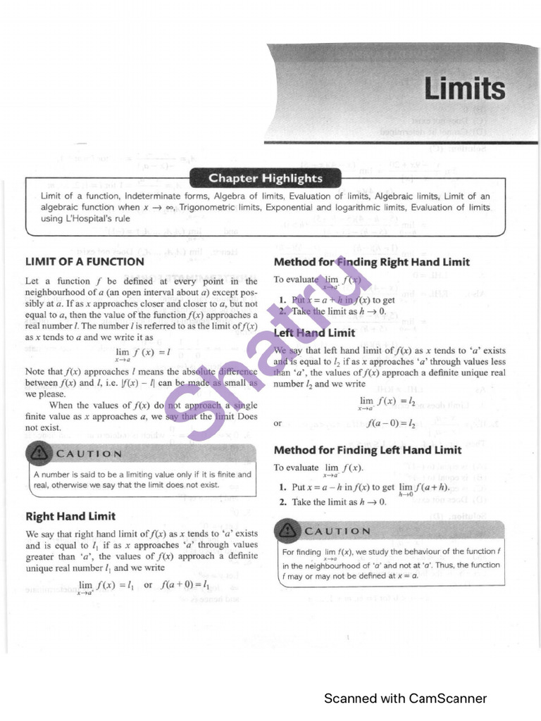 Limits Revision Theory | PDF