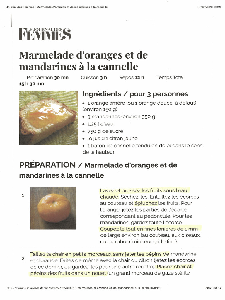 Marmelade Orange | PDF
