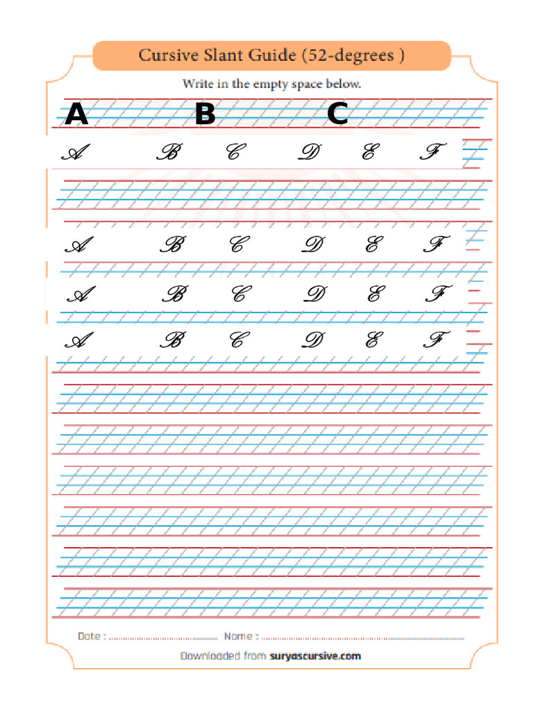 ABCD Cursive | PDF