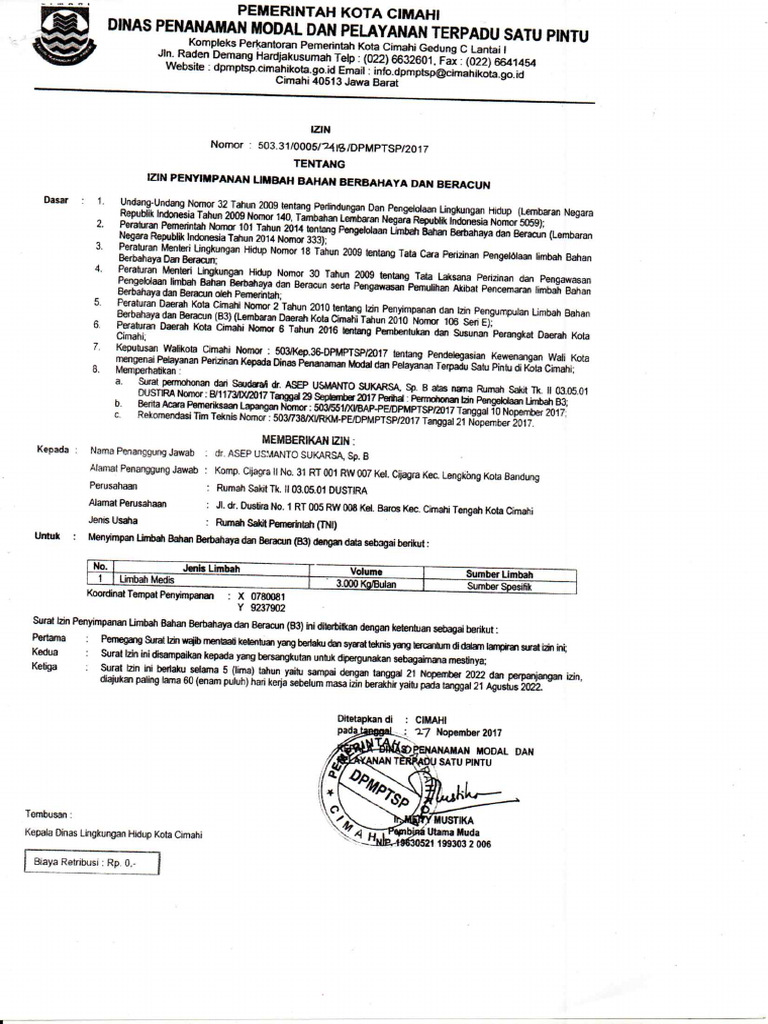 Ijin TPS B3 | PDF
