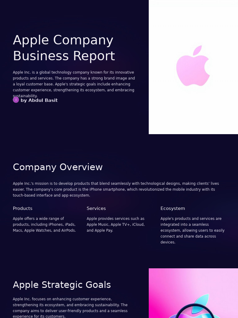 Apple Company Business | PDF | Apple Inc. | Sustainability