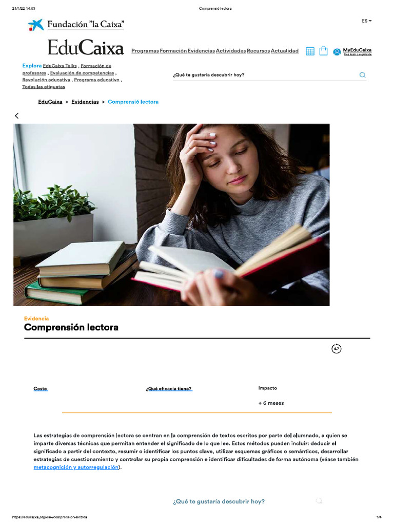 Evidències Científiques Educaixa | PDF