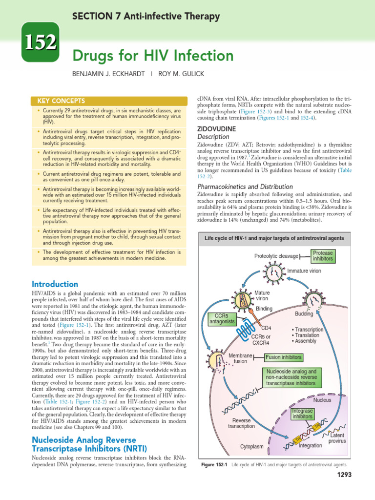 HIV Treatment: Zidovudine Overview | PDF | Management Of Hiv/Aids | Drugs